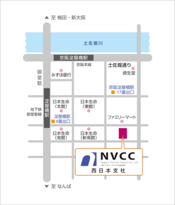 事業所案内図 - NVCC – 日本ベンチャーキャピタル株式会社